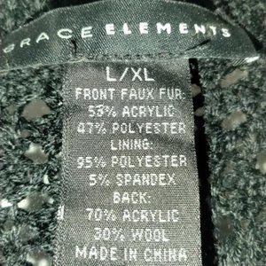 Grace Elements | Jackets & Coats | Grace Elements Open Front Faux Fur ...